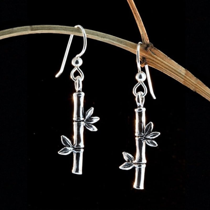 Bamboo Earrings - Etsy