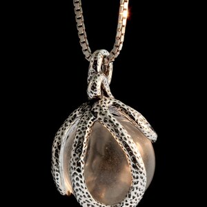 Crystal Snake Orb Pendant Snake Necklace Orb Necklace Gemstone - Etsy
