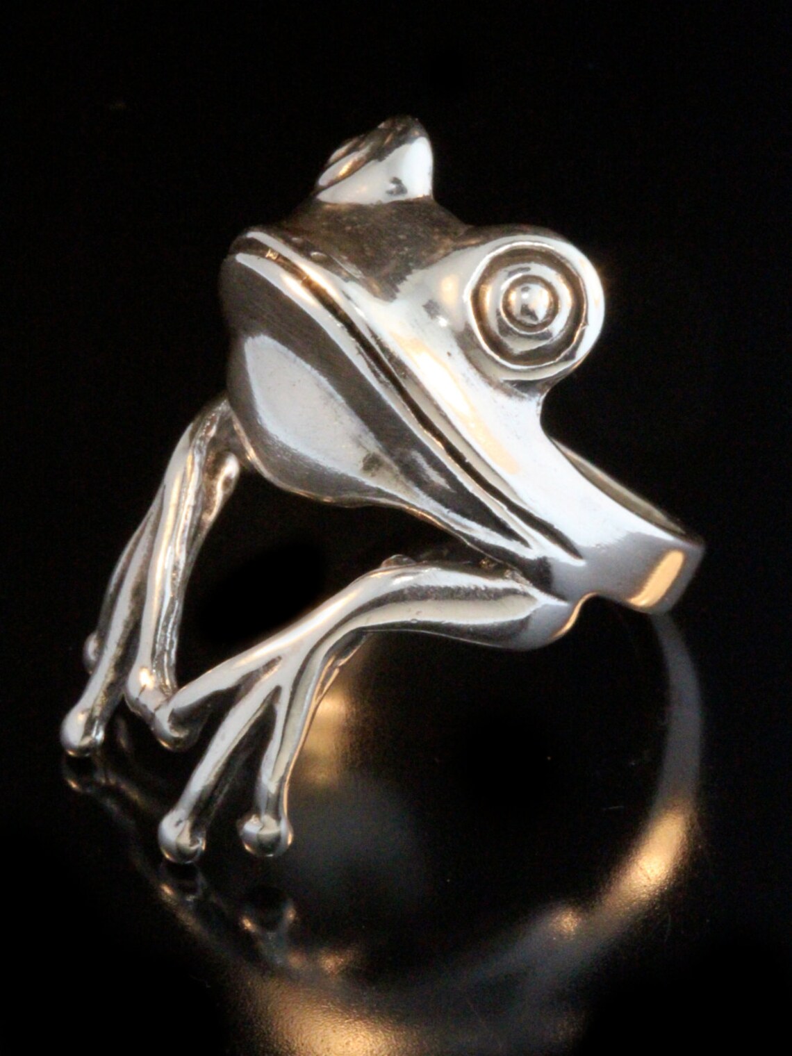 Tree Frog Ring Silver Tree Frog Ring Frog Jewelry Silver - Etsy Australia