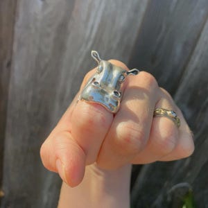 Hippo Jewelry Hippopotamus Ring Henrietta Hippo Ring Silver African Animal Jewelry River Horse ...