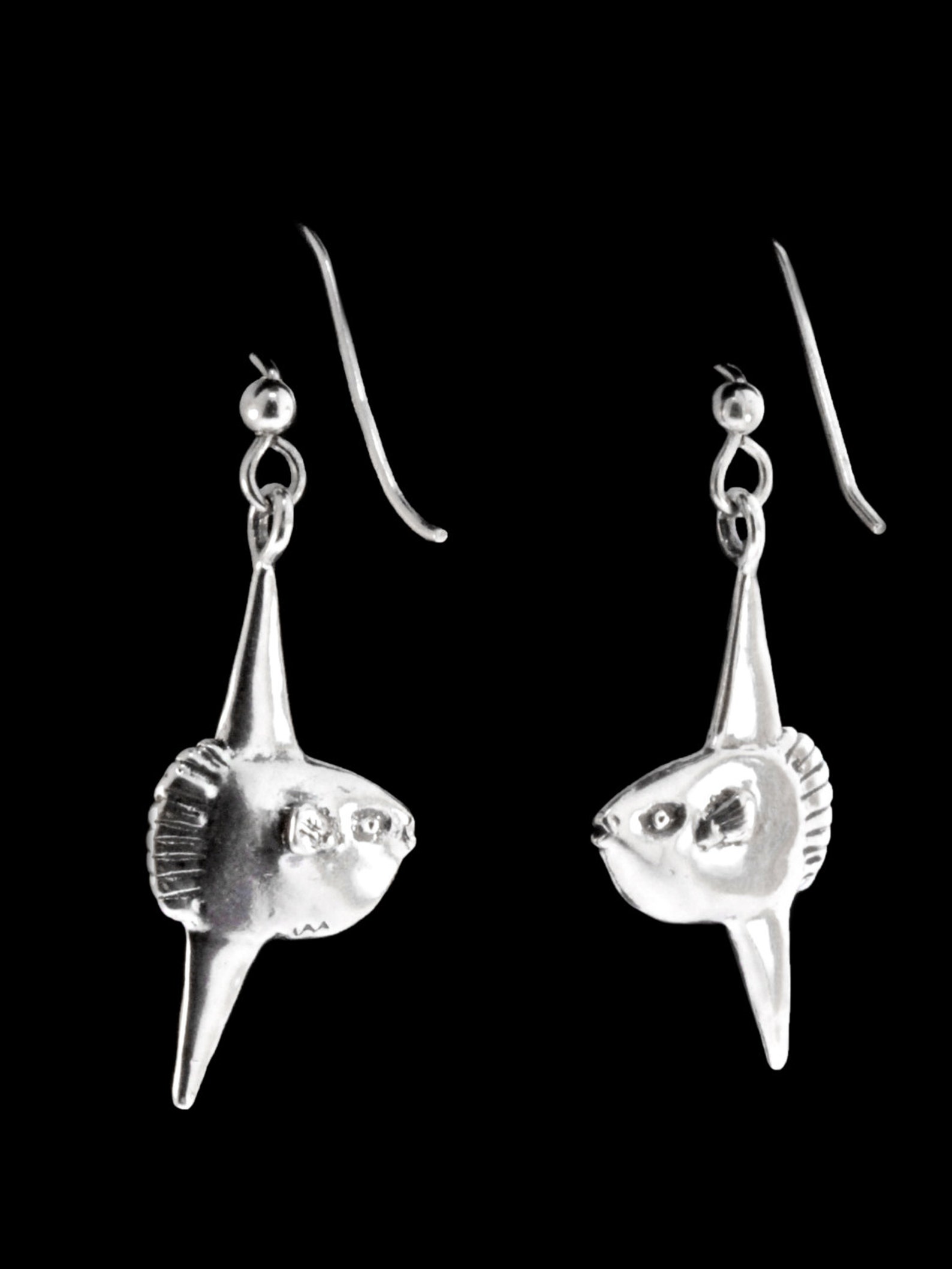 Mola Mola Sunfish Earrings - Sterling Silver - Ocean Lover Gift - Etsy