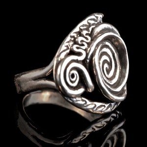Galaxy Ring Silver Galactical Ring Abstract Spiral Star Galaxy ...