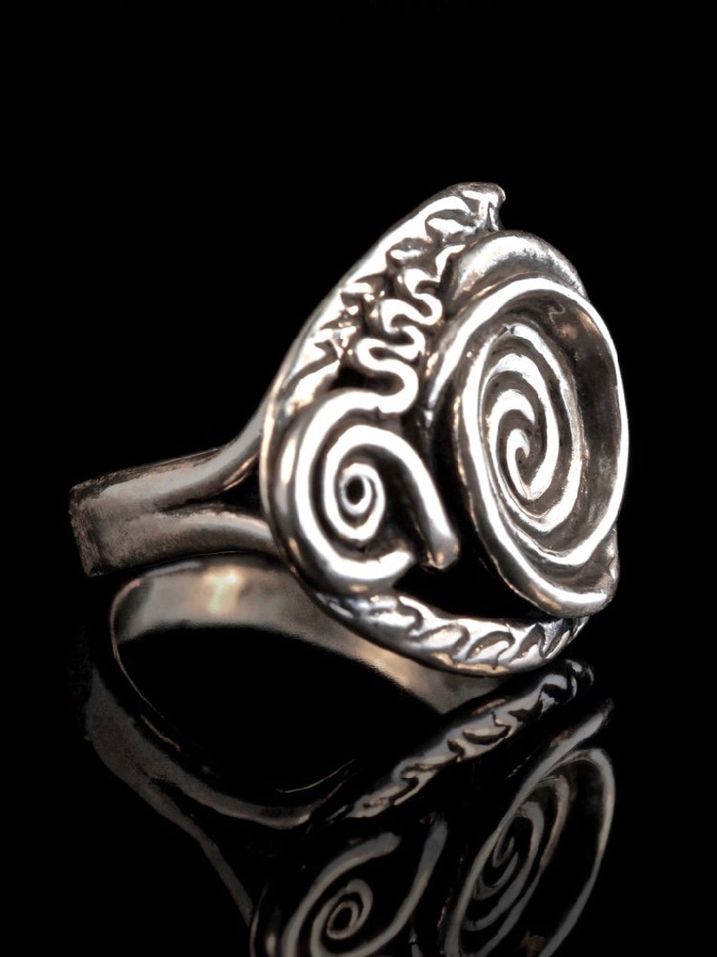 Galaxy Ring Silver Galactical Ring Abstract Spiral Star Galaxy ...