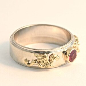 Gold Dragon Ring - Gold Eternity Dragon Band Ring With Sapphire Wedding ...