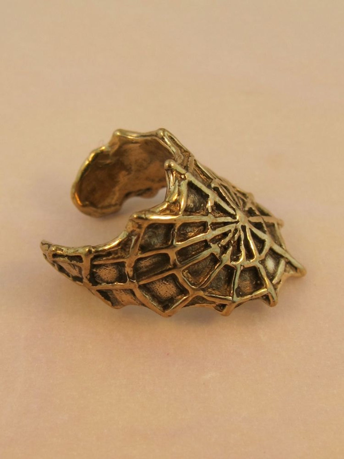 Spiderweb Ear Cuff Bronze Cobweb Ear Cuff Spider Ear Cuff | Etsy