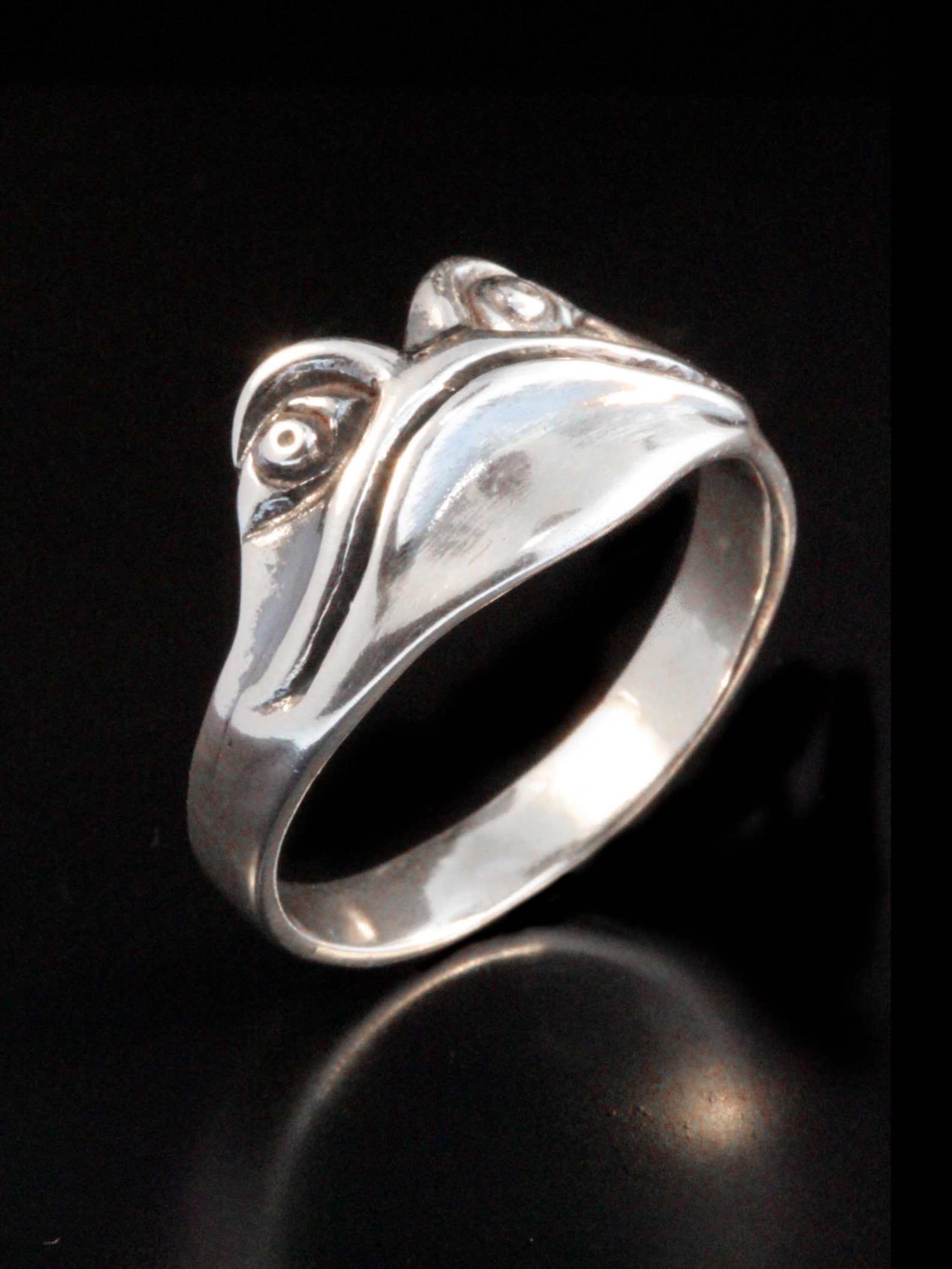 Frog Ring Frog Jewelry Frog Face Ring Froggy Stuff Frog Prince Silver ...