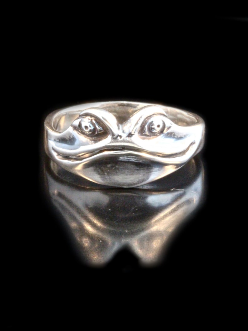Frog Ring Frog Jewelry Frog Face Ring Froggy Stuff Frog - Etsy