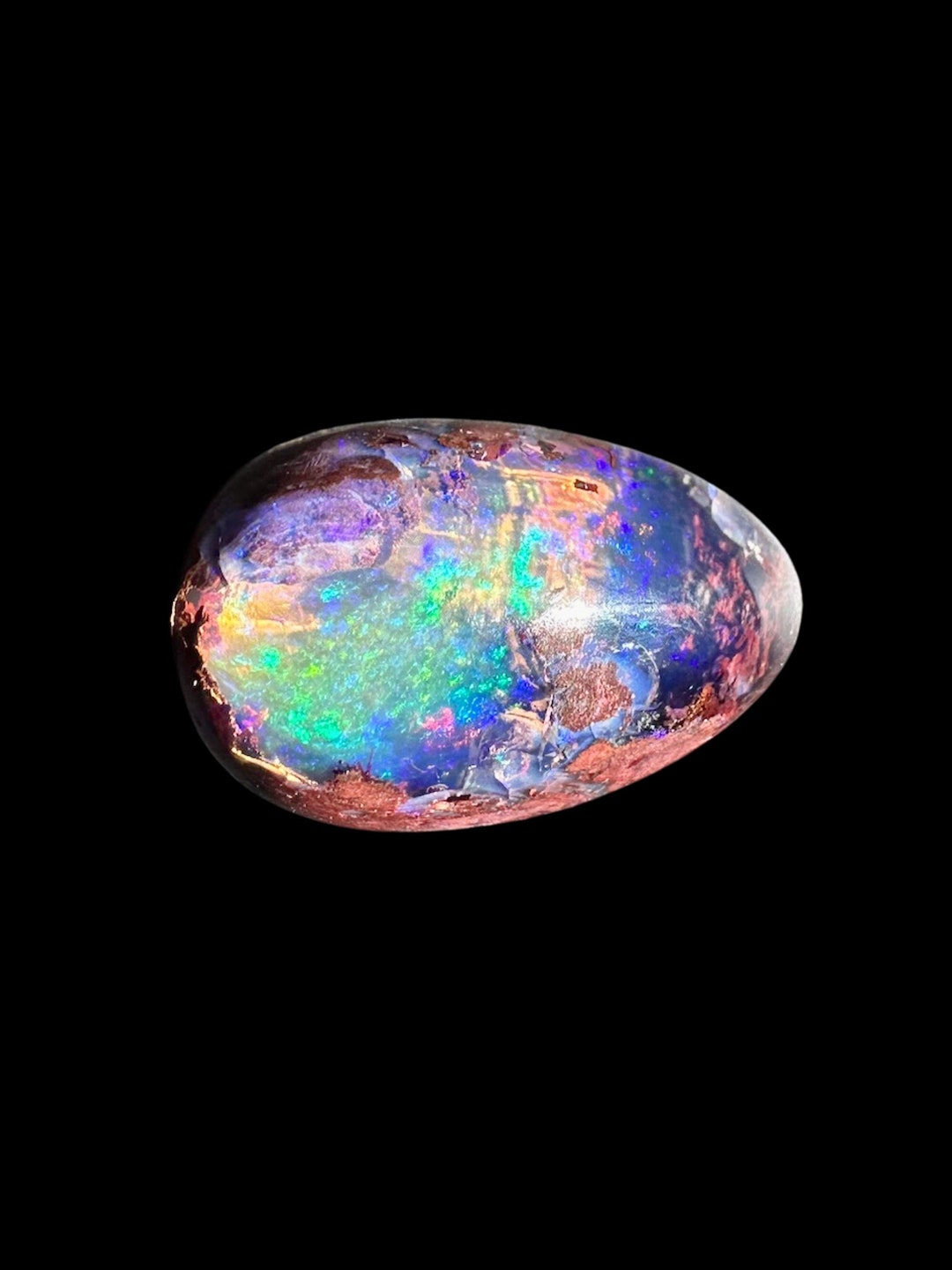 Mexican Matrix Fire Opal - Prismatic Explosion - Rainbow Prism Opal Fire Opal Raw Gemstone Opal ...