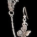 Butterfly Bajoran Ear Cuff Earrings Silver Butterfly Earrings Two Piece ...