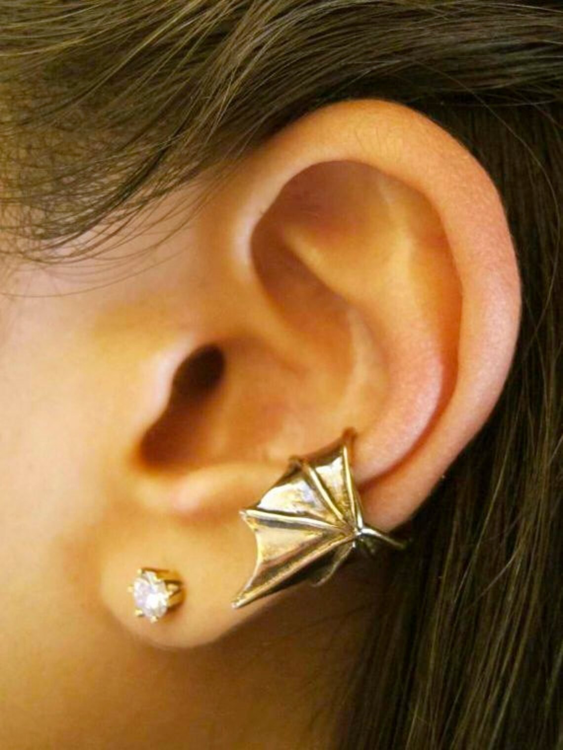 Steampunk Ear Cuff Steampunk Jewelry Bronze Ear Wing Non - Etsy