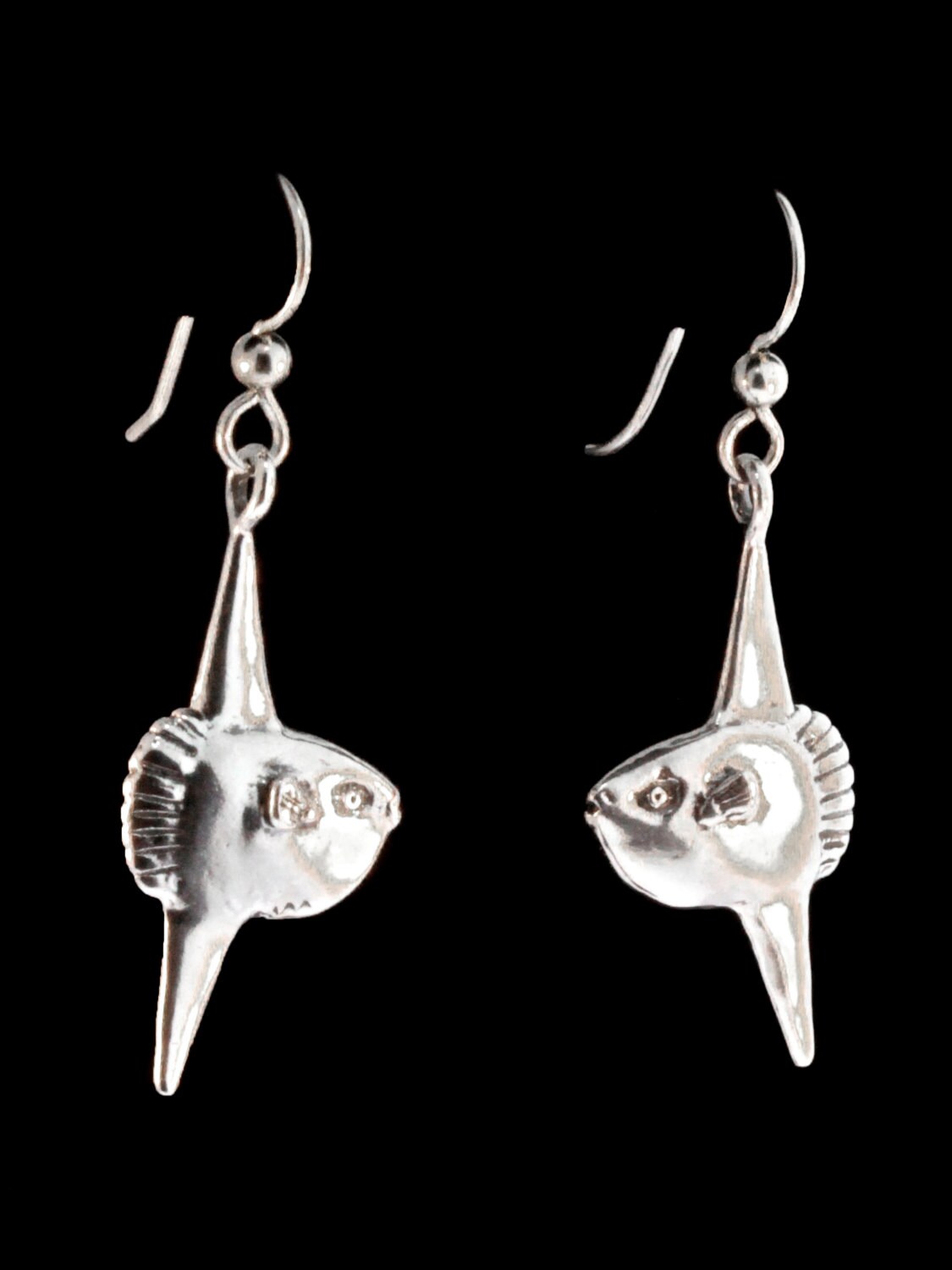Mola Mola Sunfish Earrings - Sterling Silver - Ocean Lover Gift - Etsy