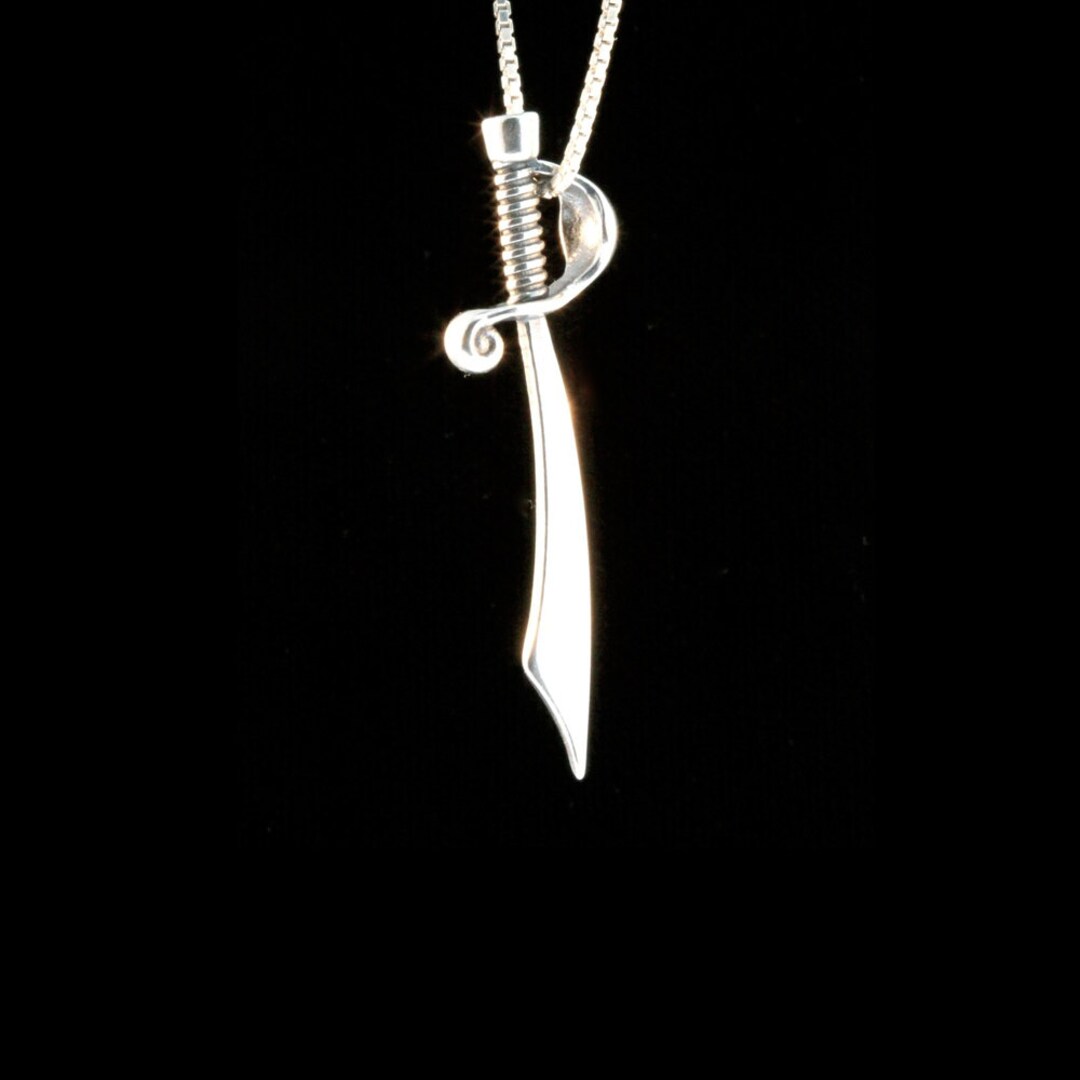 Sword Charm Cutlass Necklace Pirate Cutlass Sword Jewelry Pirate ...