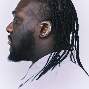 Crescent Moon Ear Wrap Silver Prince Ear Wrap Moon Ear Cuff Celebrity ...