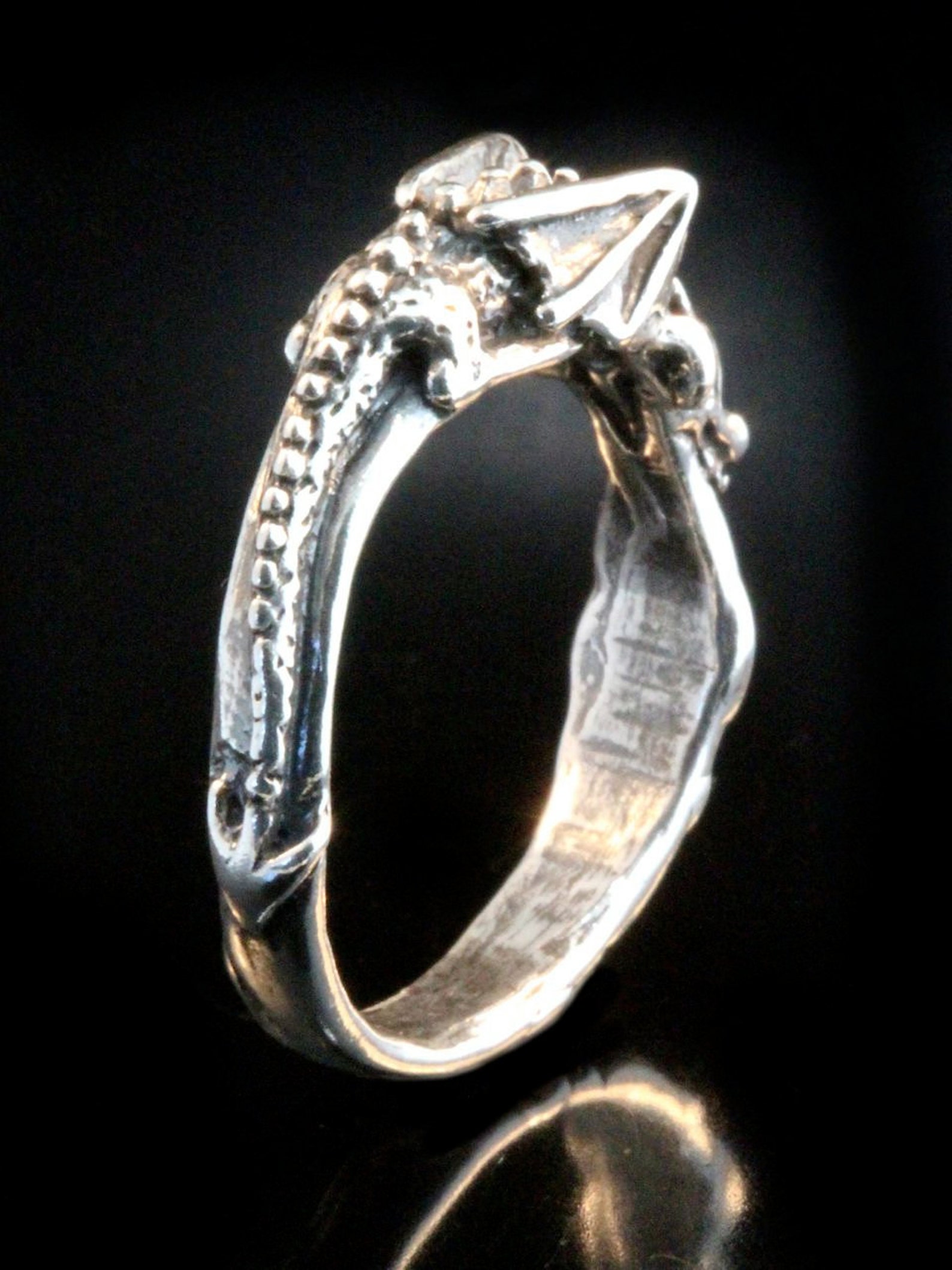 Silver Dragon Ring Flame Dragon Silver Pinky Ring Thumb Ring | Etsy