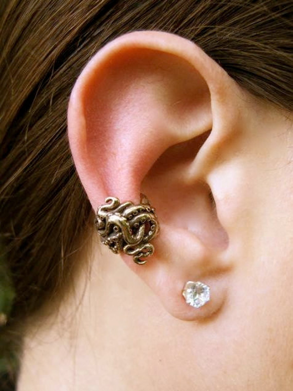 Gift Octopus Ear Cuff Steampunk Jewelry Tentacle Ear Cuff - Etsy