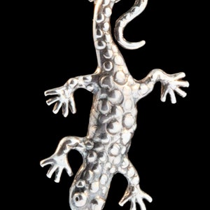 Salamander Necklace Spotted Salamander Charm Lizard Necklace Amphibian ...
