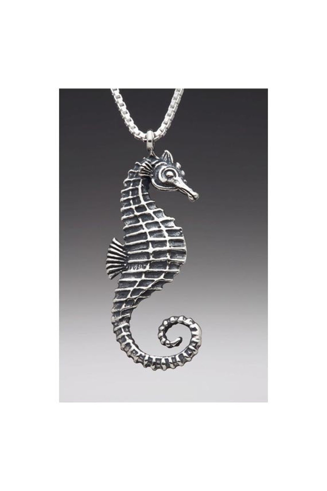 Seahorse Necklace Silver Seahorse Charm Seahorse Pendant Seahorse ...