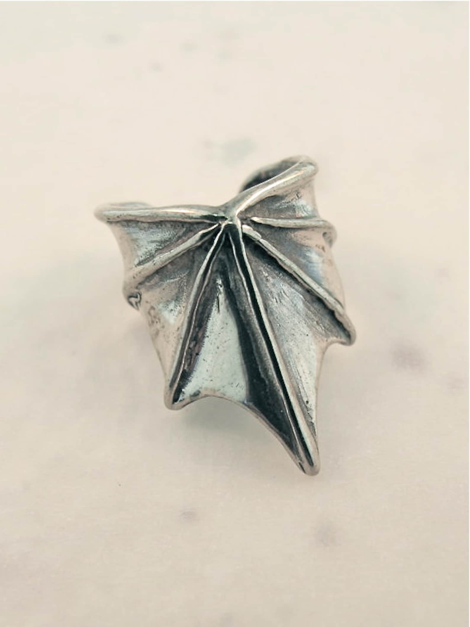 Ear Cuff Silver Wing Wing Ear Cuff Steampunk Ear Cuff Steampunk Jewelry ...