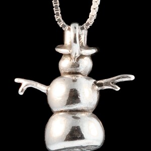 Snowman Necklace Silver Snowman Charm Snowman Pendant Frosty the ...