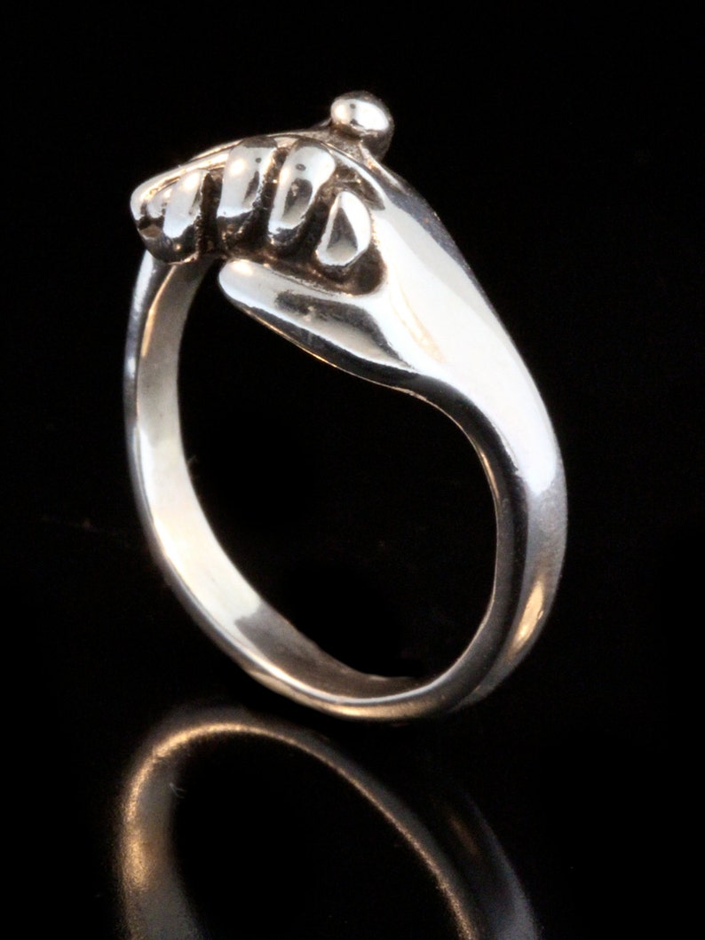 Hand Ring Silver Friendship Ring Friendship Jewelry Gift - Etsy