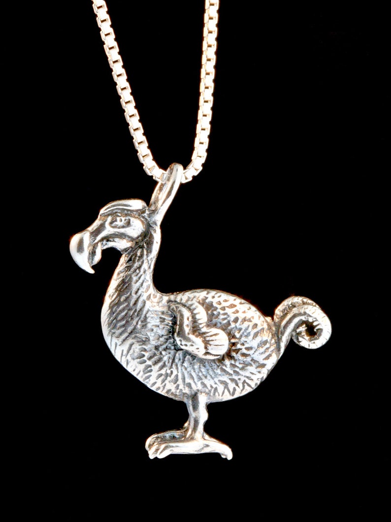 Dodo Bird Necklace Silver Dodo Bird Jewelry Alice in - Etsy