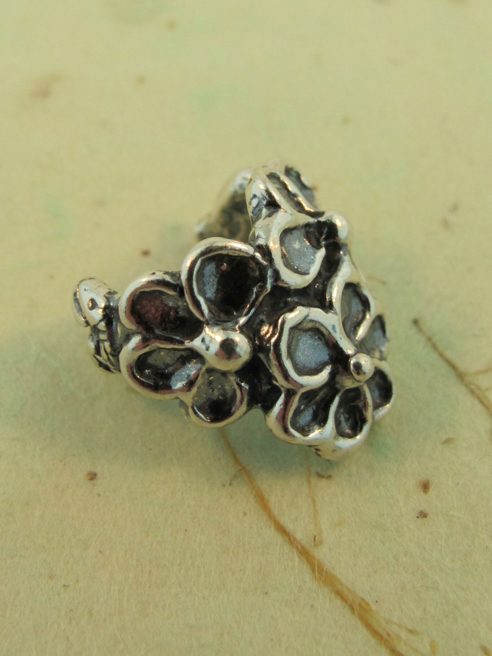 Flower Ear Cuff Silver Daisy Love Ear Cuff Daisy Ear Cuff | Etsy