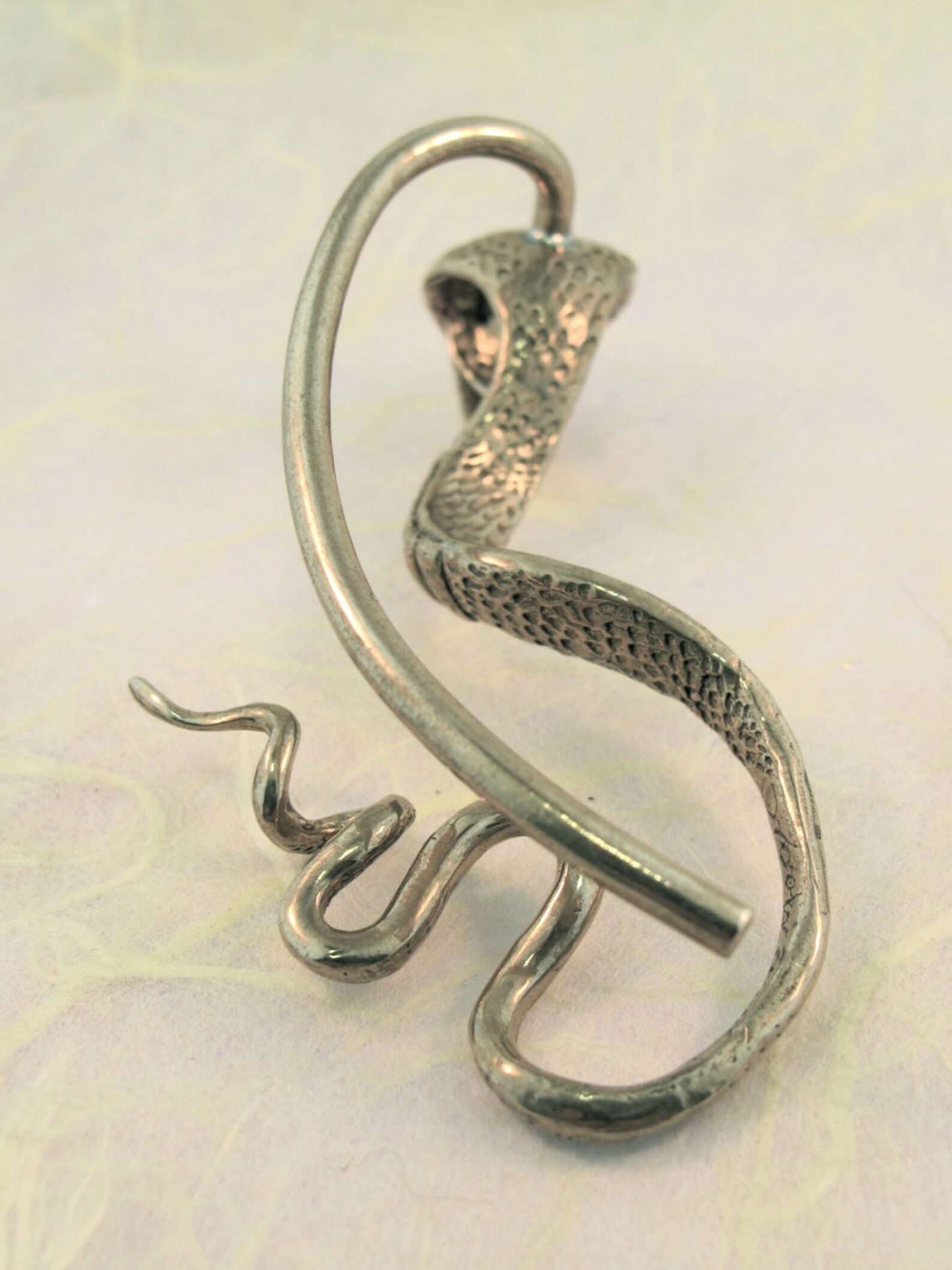 Snake Ear Cuff Snake Ear Wrap Snake Earring Silver Cobra Ear - Etsy