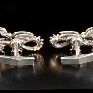 Infinity Dragon Cufflinks - Sterling Silver - Fantasy Cufflinks - Etsy