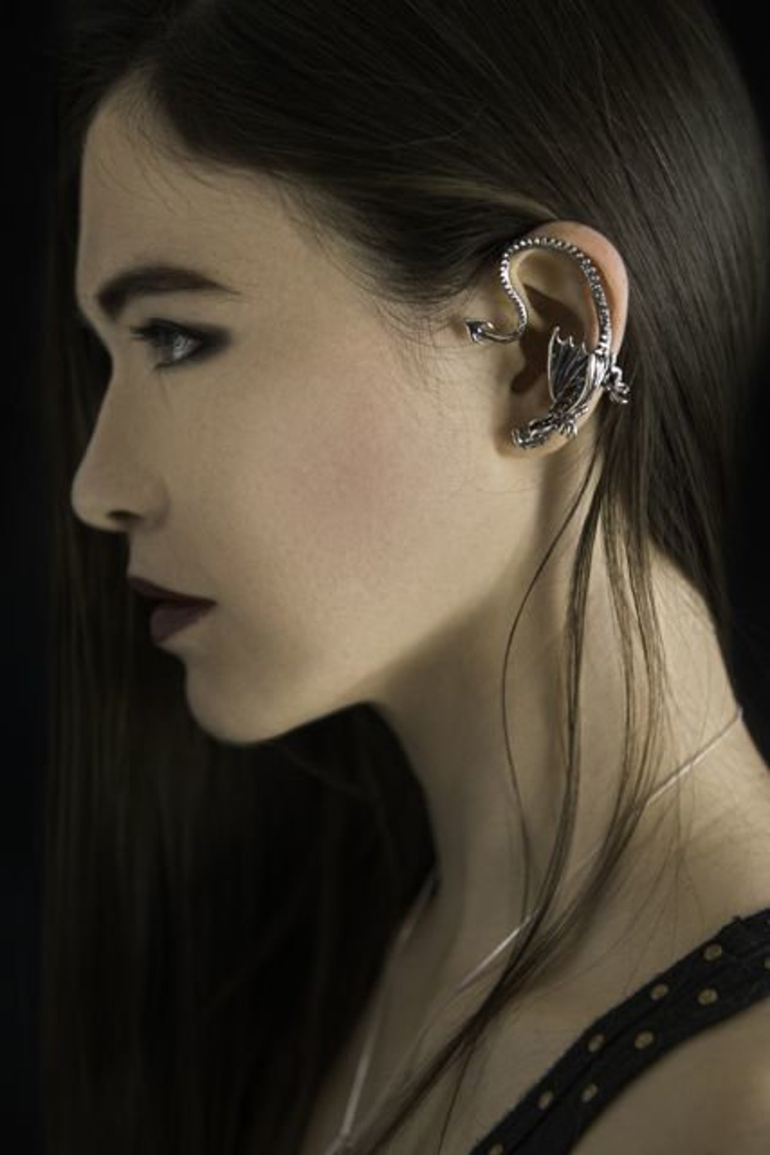 Dragon Ear Wrap Silver Dragon Ear Cuff Throne Dragon Ear Wrap - Etsy