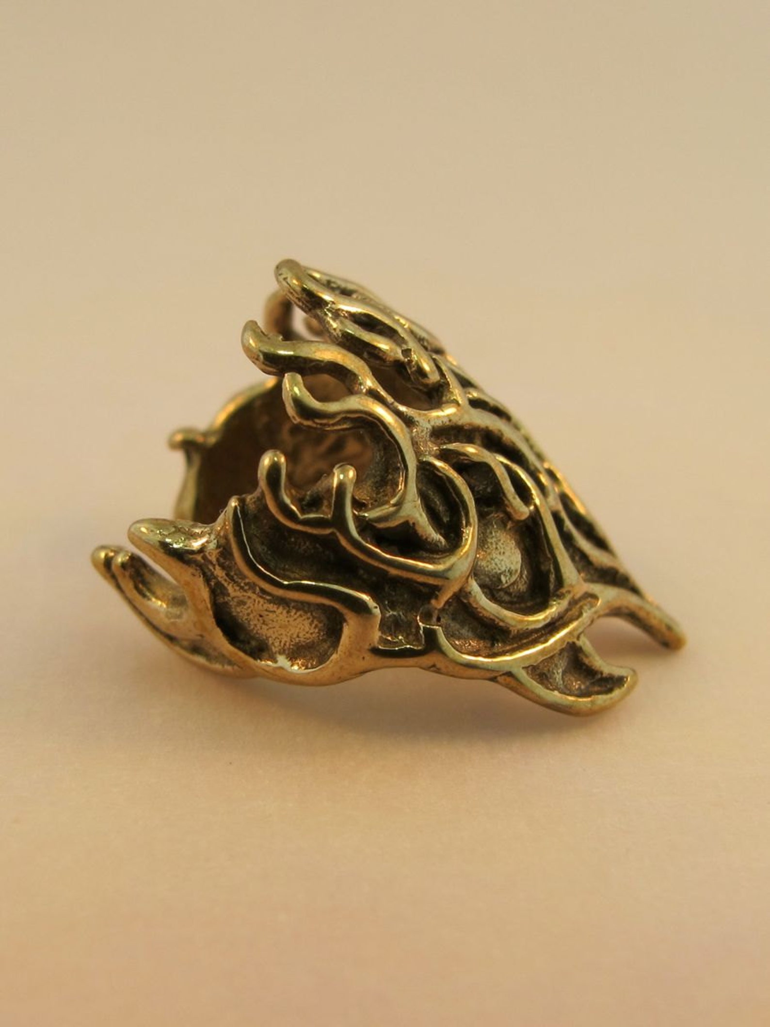 Fire Ear Cuff Bronze Flame Ear Cuff Fire Jewelry Flame - Etsy