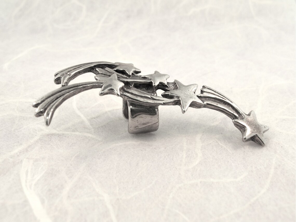 Star Ear Cuff Silver Comet Ear Cuff Star Ear Wrap Star - Etsy