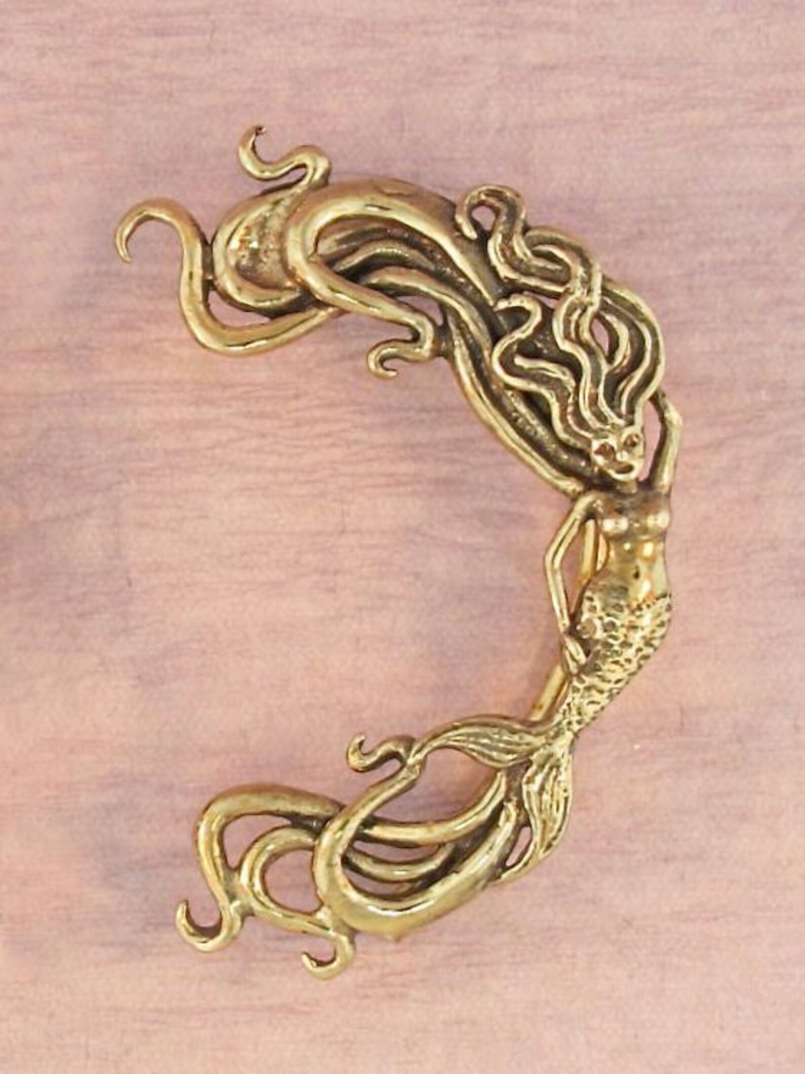 Mermaid Ear Wrap Bronze Mermaid Ear Cuff Siren Mermaid Jewelry - Etsy