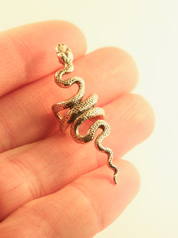 Snake Ear Cuff Snake Ear Wrap 14K Gold Snake Earring Snake | Etsy