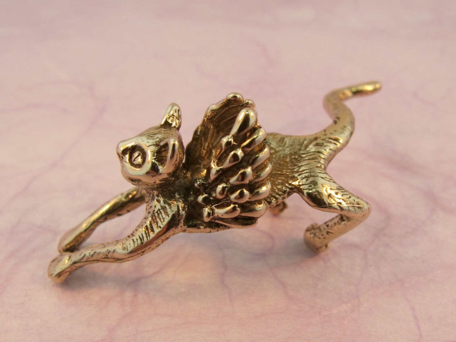 Cat Ear Cuff Angel Kitty Ear Cuff Bronze Cat With Wings Cat - Etsy