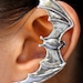 Bat Ear Wrap Silver Bat Ear Cuff Bat Earring Bat Jewelry Silver Bat Non ...