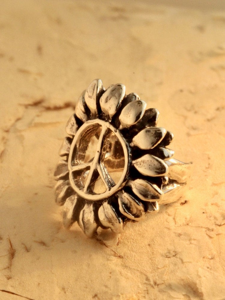 Peace Cuff Peace Sign Ear Cuff Peace Out Ear Cuff Silver Cuff | Etsy