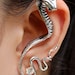 Snake Ear Cuff Snake Ear Wrap Snake Earring Silver Cobra Ear Wrap Snake ...