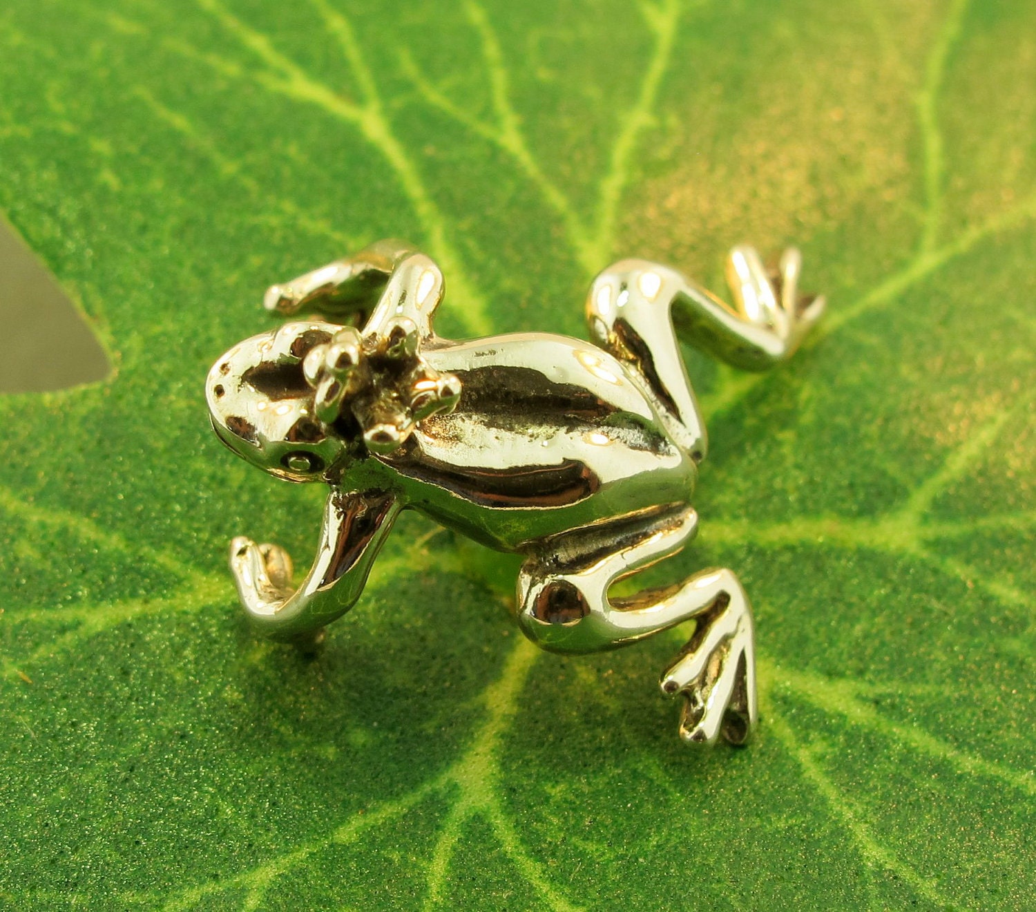 Frog Ear Cuff Bronze Frog Jewelry Frog Earring Non - Etsy