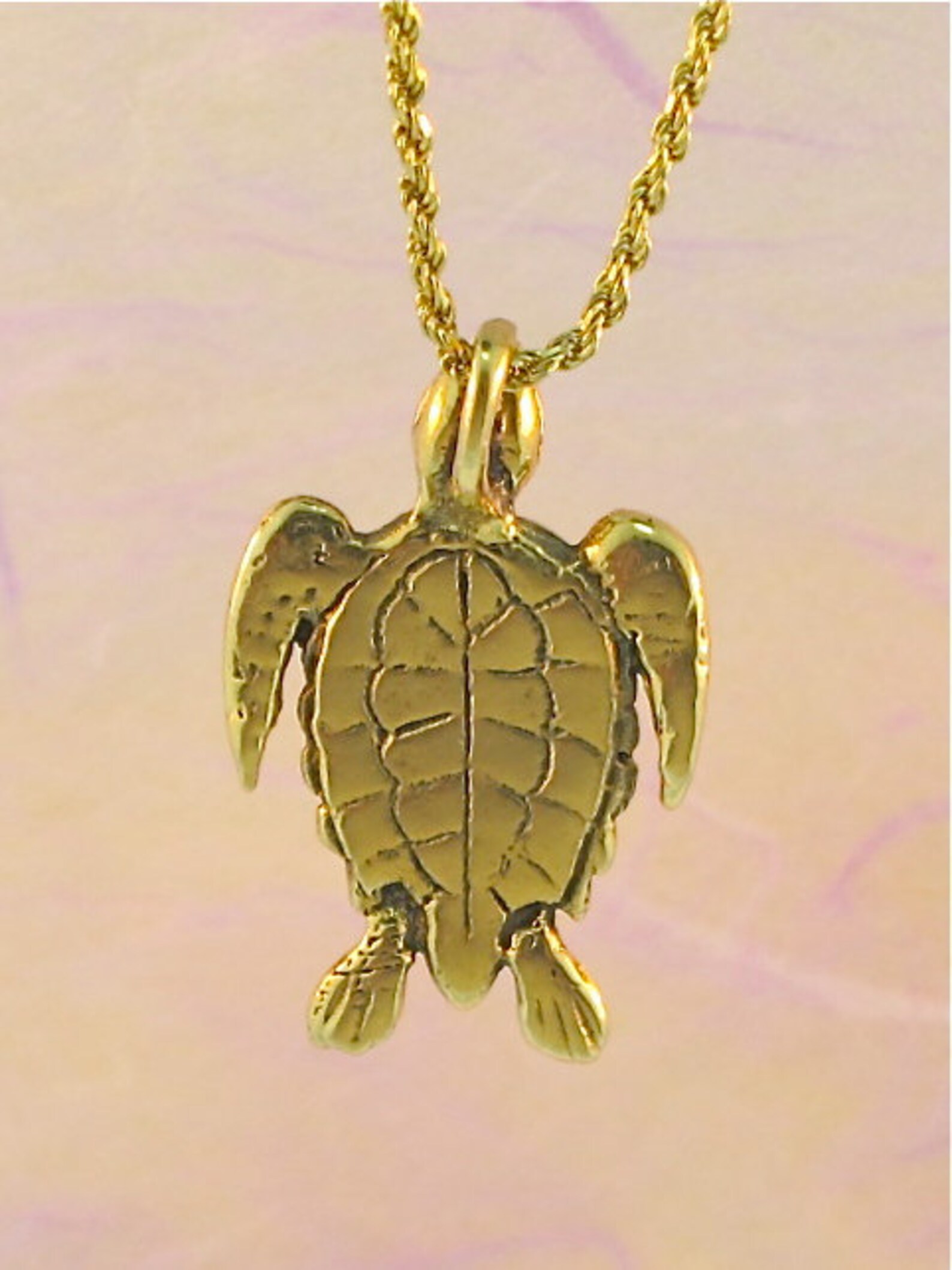 Sea Turtle Necklace Gold Sea Turtle Necklace Sea Turtle Charm | Etsy