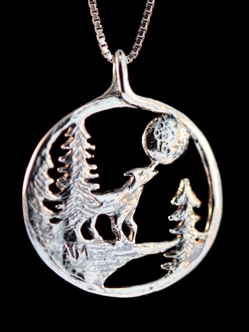 Wolf Necklace Silver Wolf Jewelry Wolf Pendant Wolf Charm - Etsy