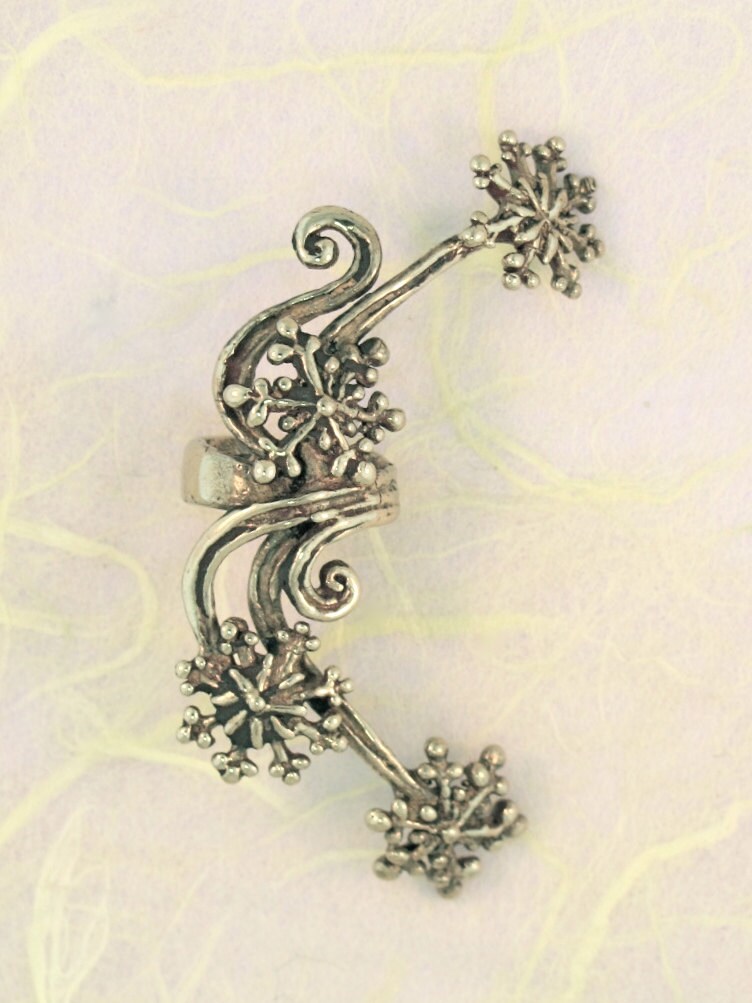 Star Ear Cuff Silver Star Earring Star Jewelry Starburst Ear - Etsy