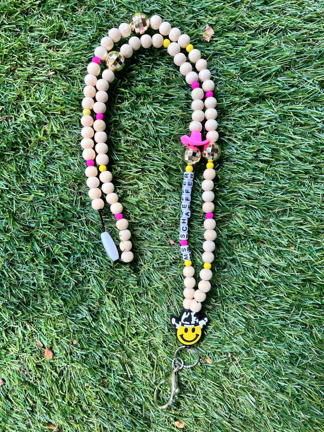 Disco Cowboy Teacher Lanyard - Etsy