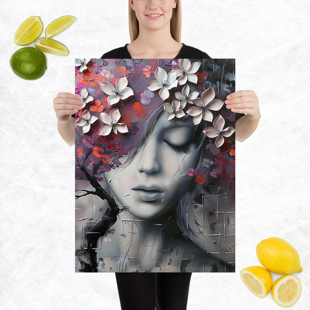 Poster, Self Love, Self Care, Self Growth, Beauty, Flowers, Wall Art - Etsy