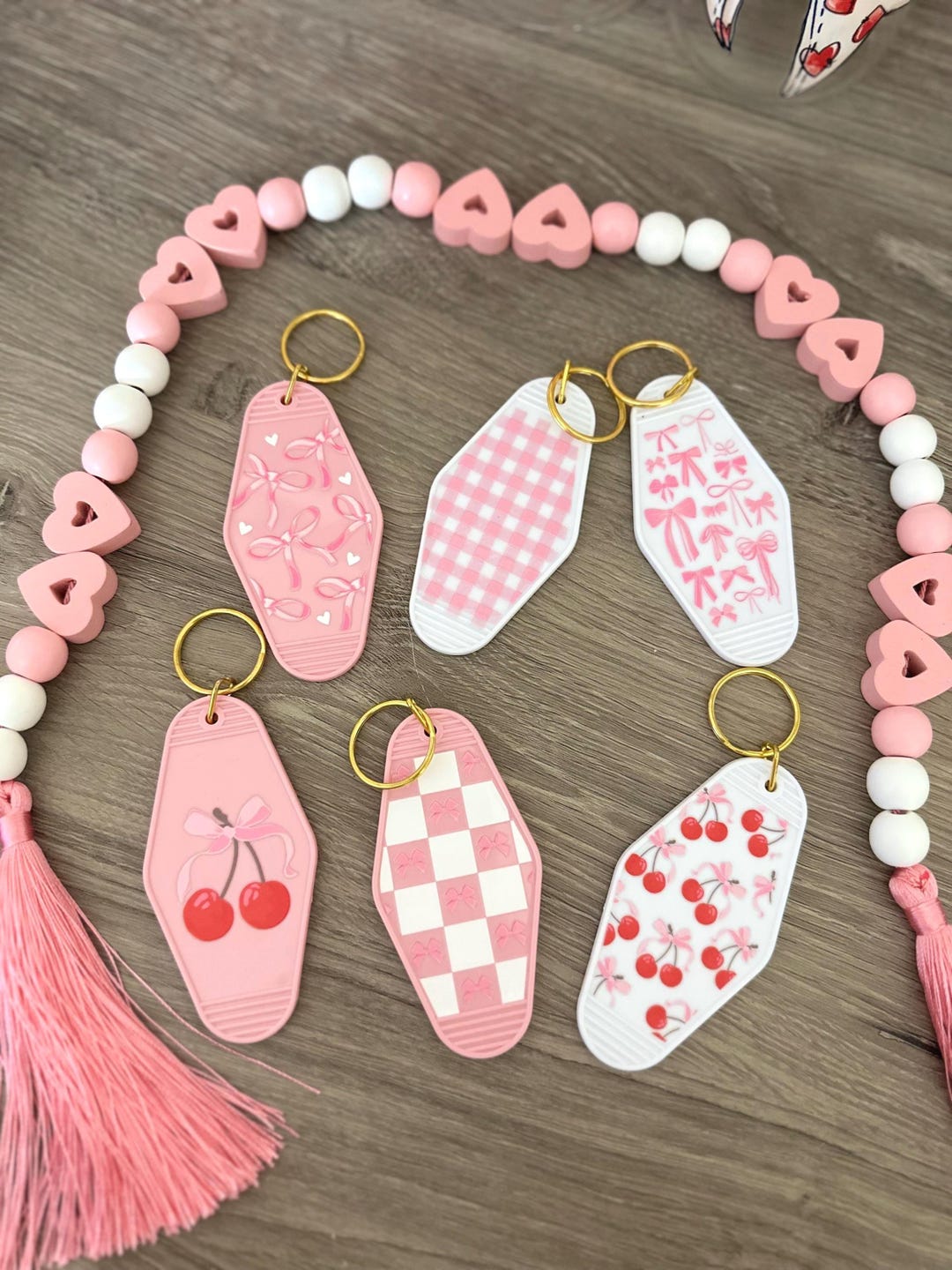 Coquette Keychain, Bow Lover Gift, Girly Keychain, Bow Keychain, Girly ...