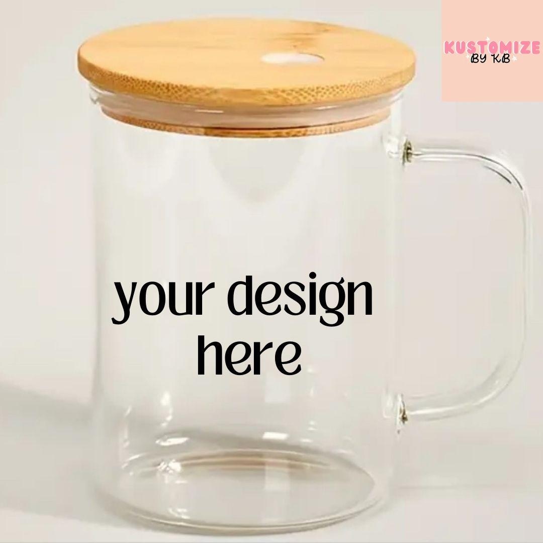 Personalized Glass Coffee Mug , Custom Gift for Mothers Day, Fathers ...