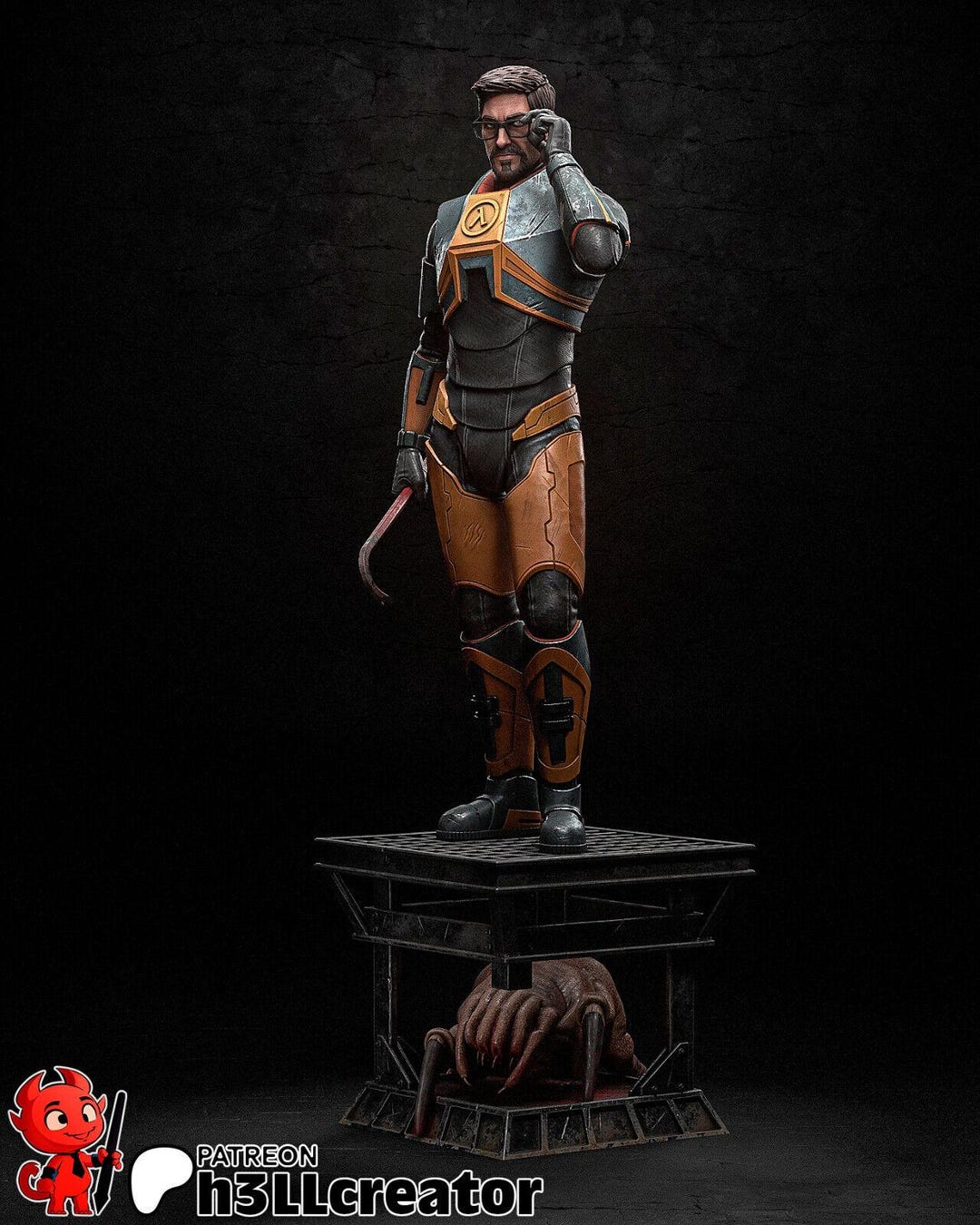 Gordon Freeman 3D Printed Figure, Half-life Iconic Scientist Hero ...