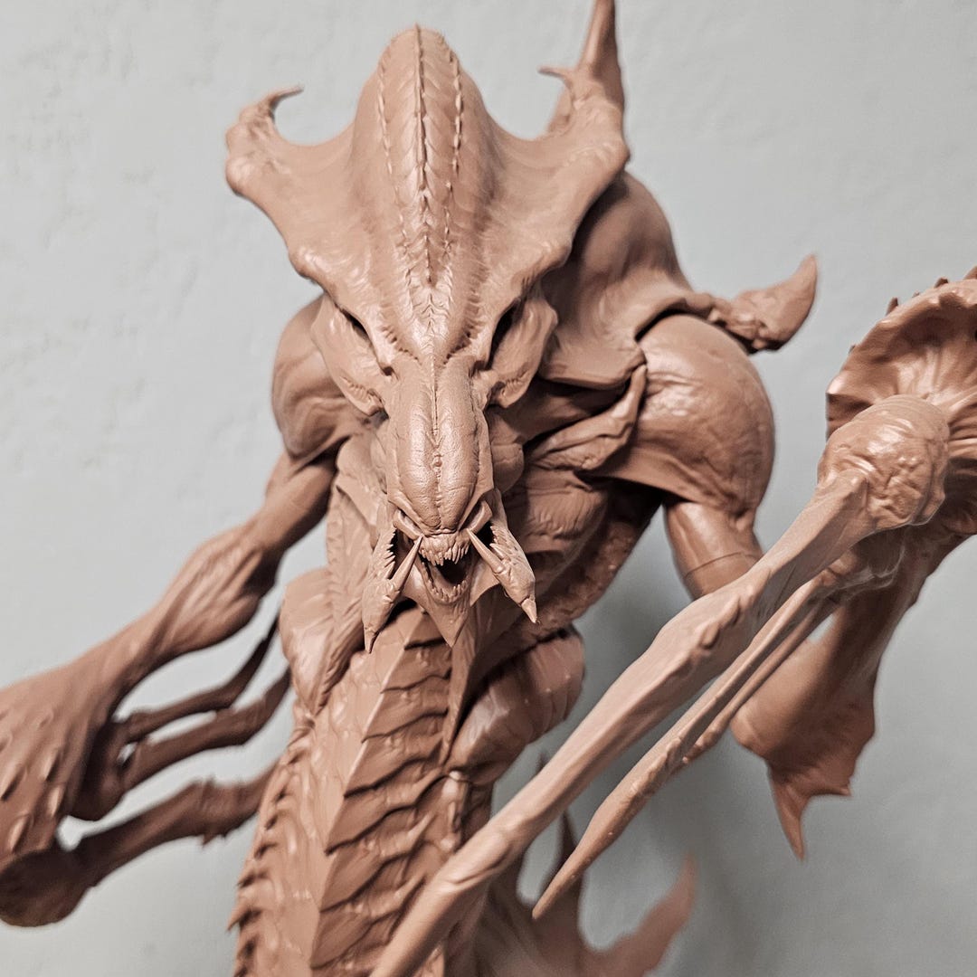 HYDRALISK 3D Printed Figure, Starcraft Collectible Statue, Unpainted - Etsy