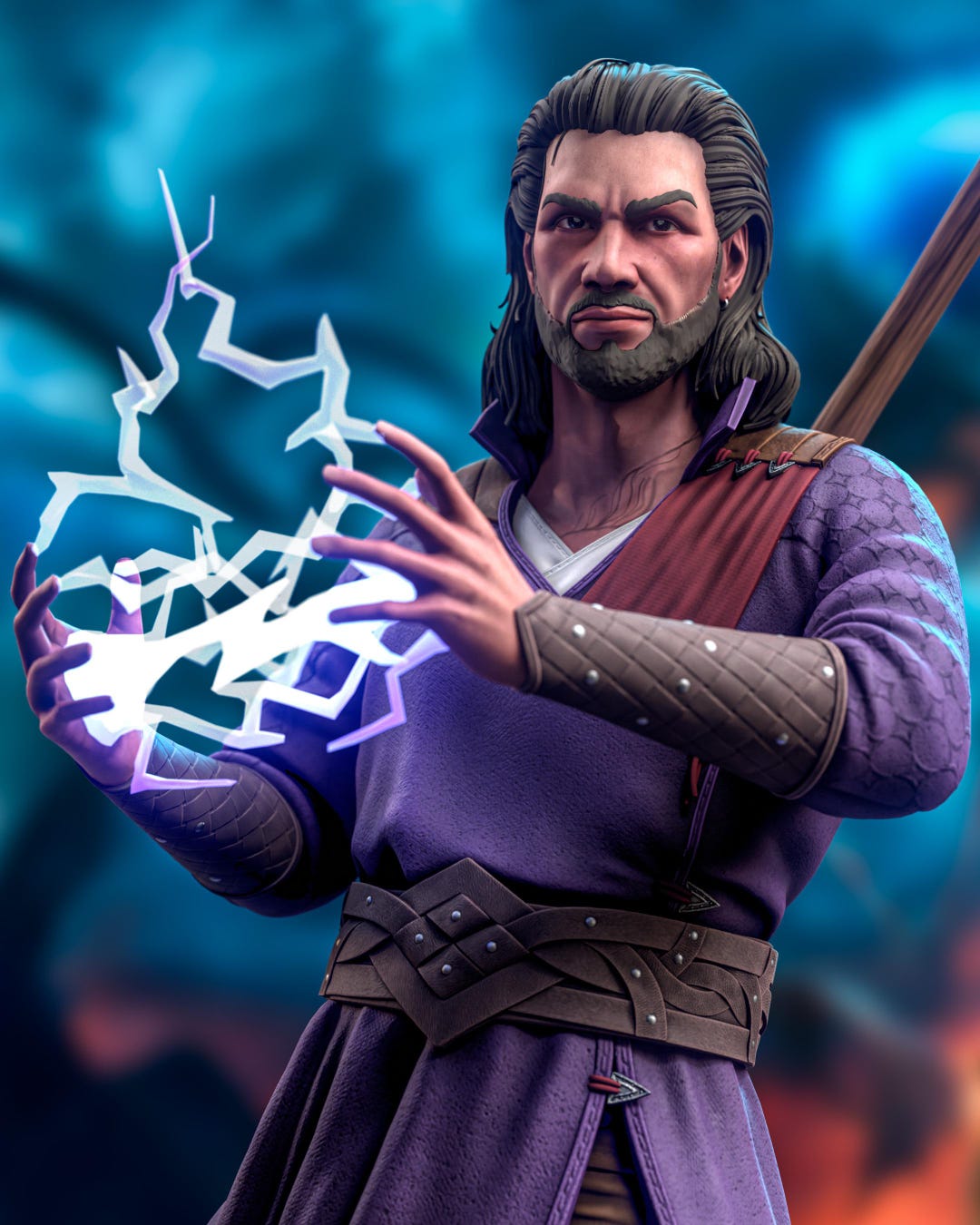 Gale 3D Printed Figure, Baldur's Gate 3 Wizard Statue, Unpainted - Etsy