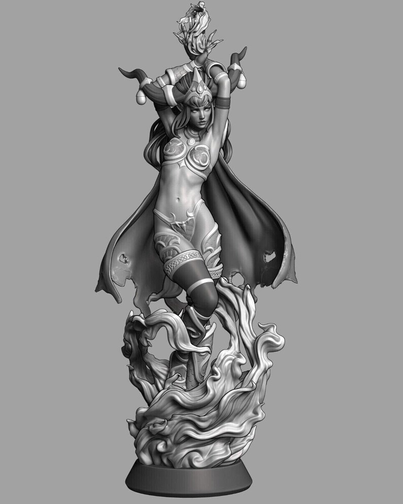 Alexstrasza 3D Printed Figure | Unpainted World of Warcraft Model Kit ...