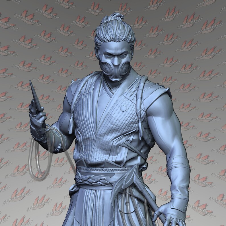 Scorpion 3D Printed Figure - Mortal Kombat Iconic Hellspawn Collectible ...